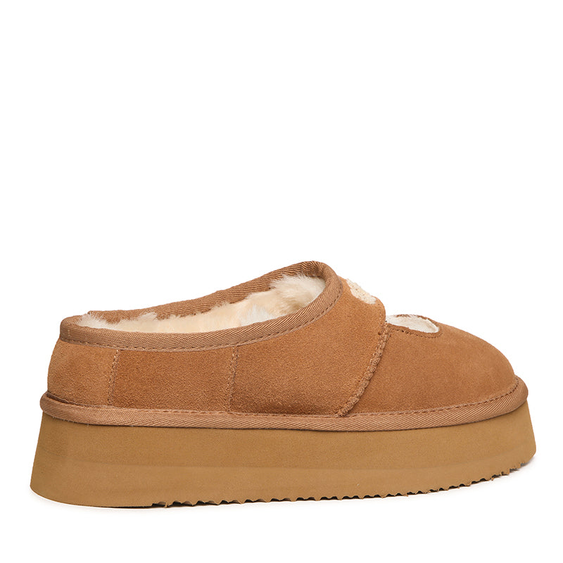 Ultimate Log Platform Ugg Slippers | Sheepskin Slip-On
