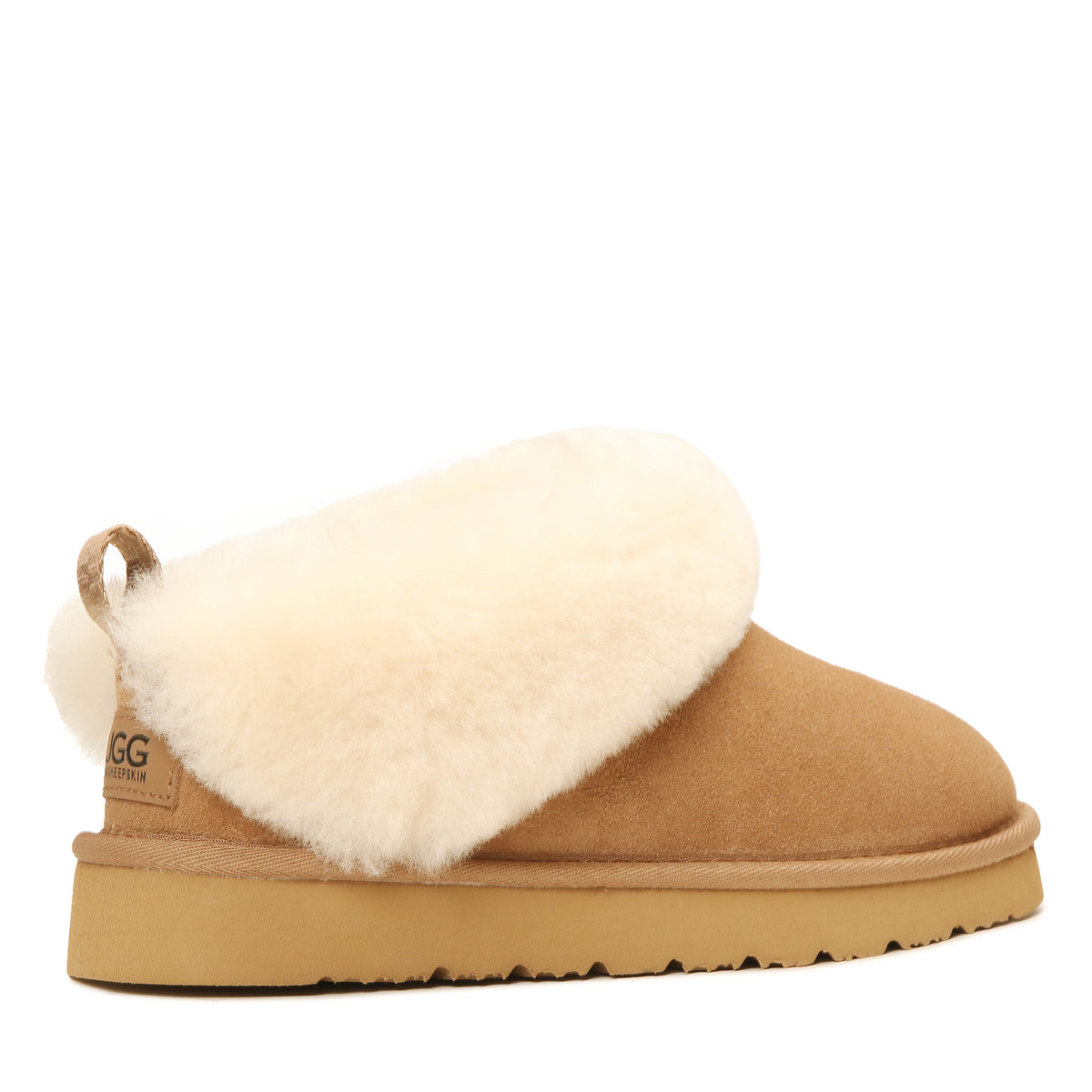 Fluffy Ugg Slippers | Plush Sheepskin Slip-On Comfort